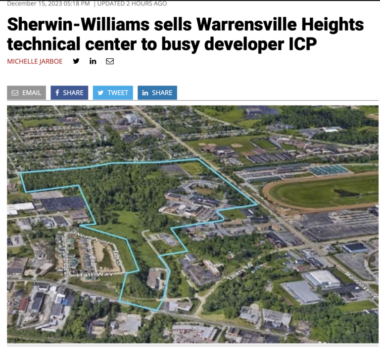 Sherwin-Williams sells Warrensville Heights technical center to busy ...