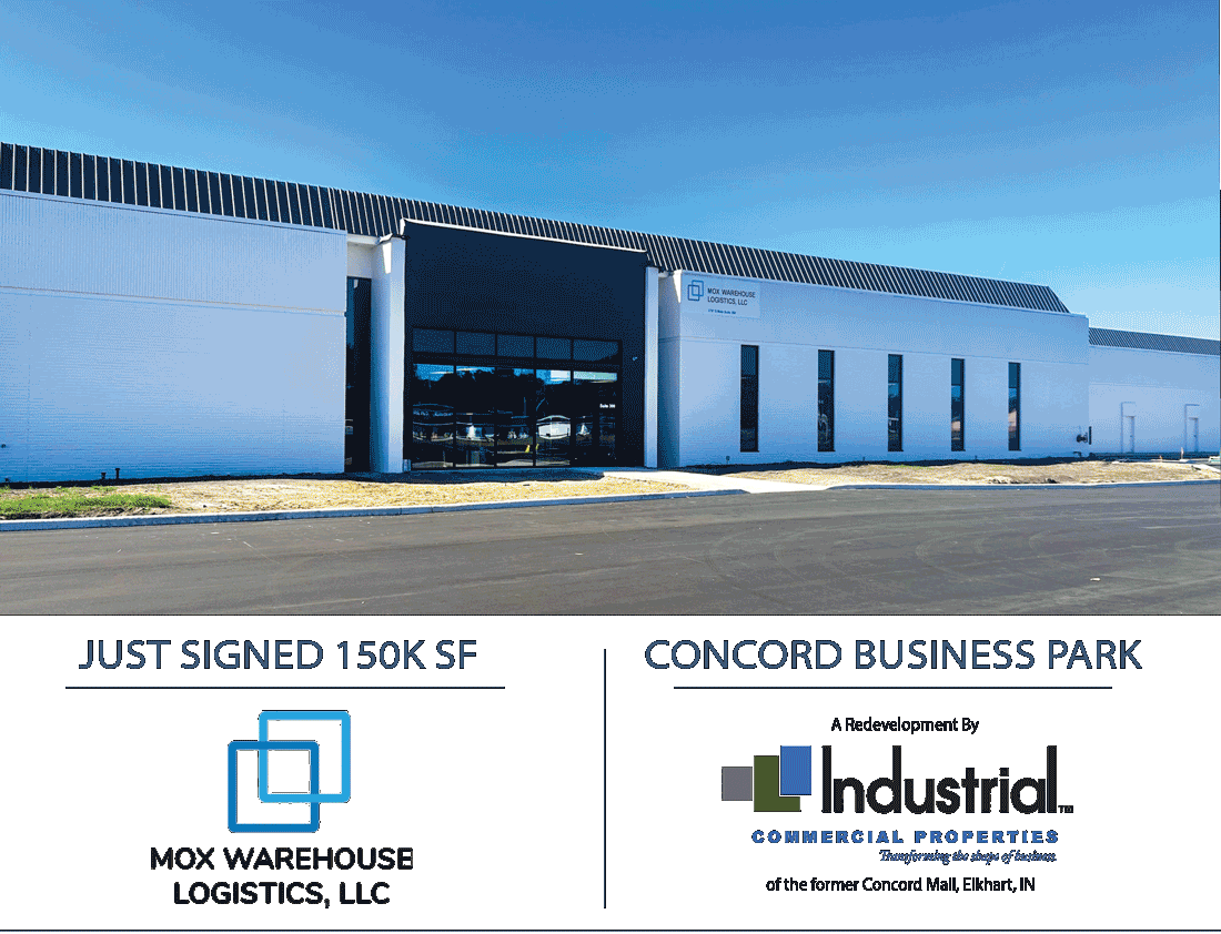 We are excited to welcome Mox Warehouse Logistics, LLC, to our Concord Business Park in Elkhart ...
